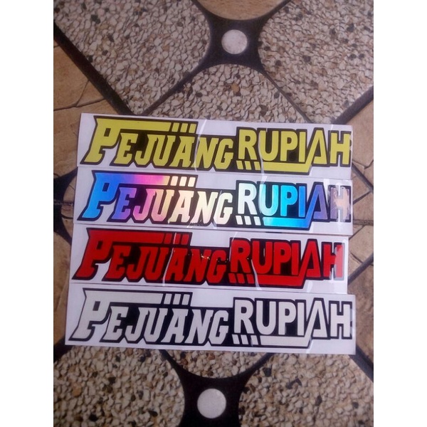 Jual sticker pejuang rupiah tumpuk cutting | Shopee Indonesia