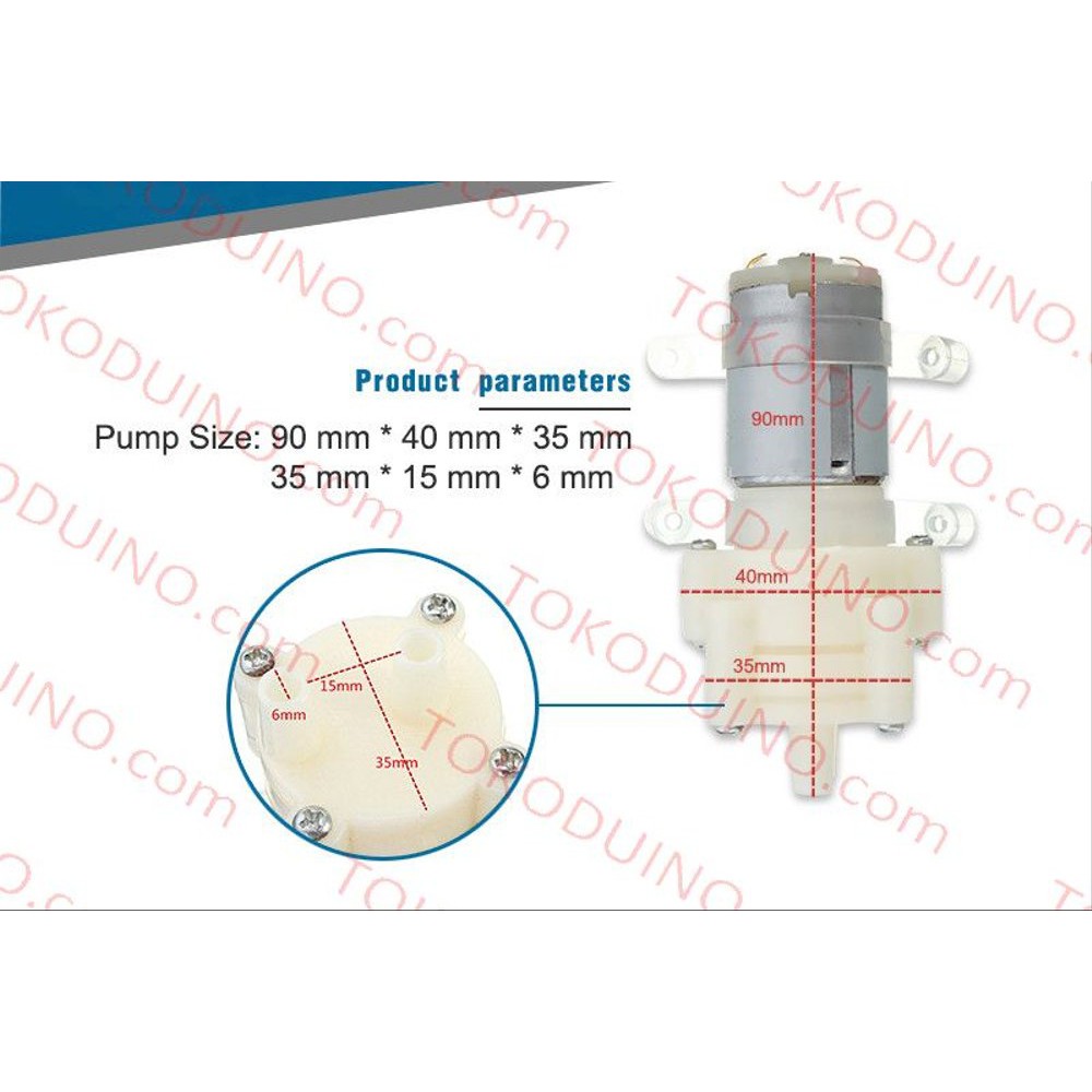 Jual Unik PRIMING DIAPHRAGM WATER PUMP MOTOR 6V - 12V DC POMPA AIR FOOD ...