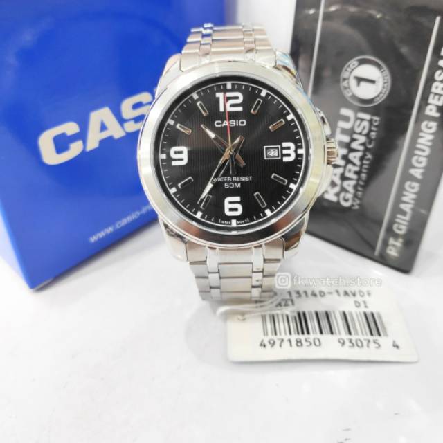 Jual CASIO MTP-1314D-1AVDF / MTP1314D ORIGINAL Jam Tangan Pria CASIO Analog | Shopee Indonesia