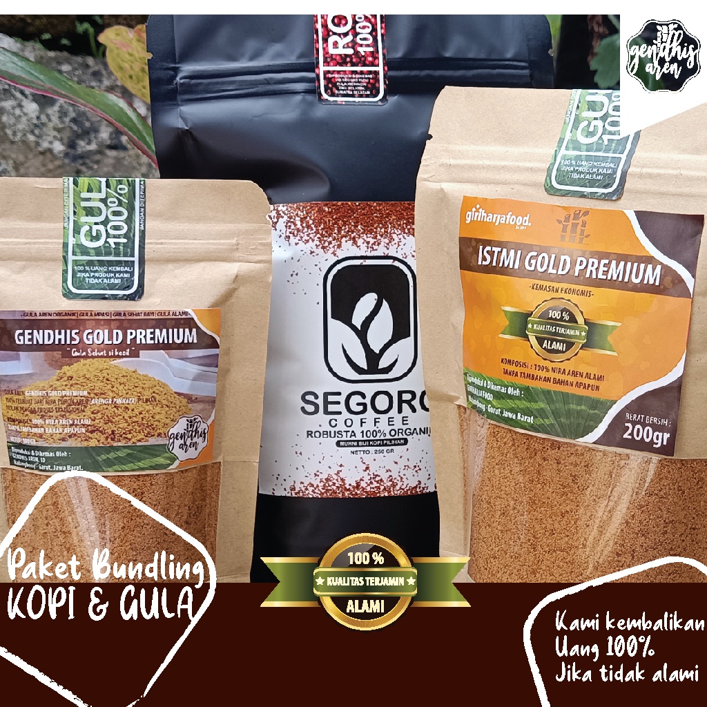 Jual GULA AREN ORGANIK & KOPI KUALITAS EXPORT (PAKET BUNDLING) | Shopee ...