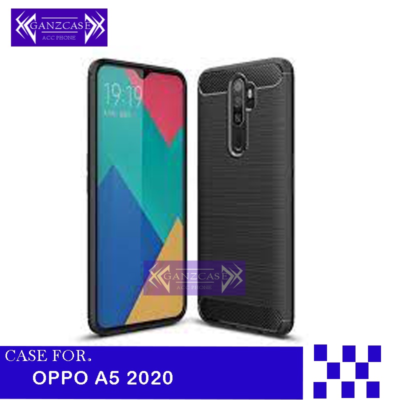 Jual Case For Oppo A5 2020 Premium Softcase iPAKY Carbon | Shopee Indonesia