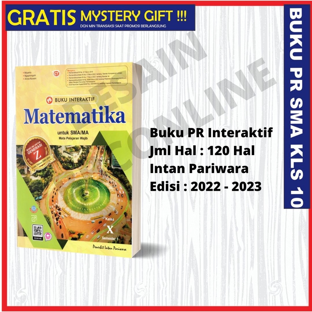 Jual BUKU PR/LKS INTERAKTIF MATEMATIKA WAJIB SMA KELAS 10 INTAN PARIWARA | Shopee Indonesia