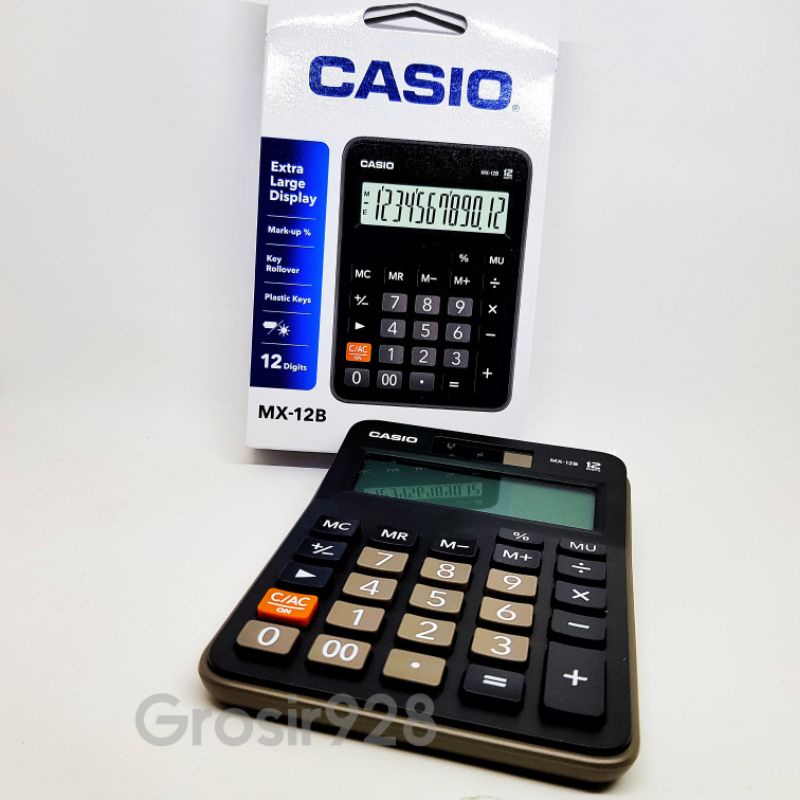 Jual Calculator / Kalkulator Meja Desktop Casio MX-12B DIJAMIN ORIGINAL | Shopee Indonesia