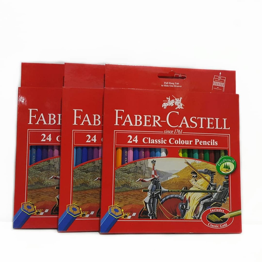 Jual Pensil Warna 24 Faber Castell Classic | Shopee Indonesia