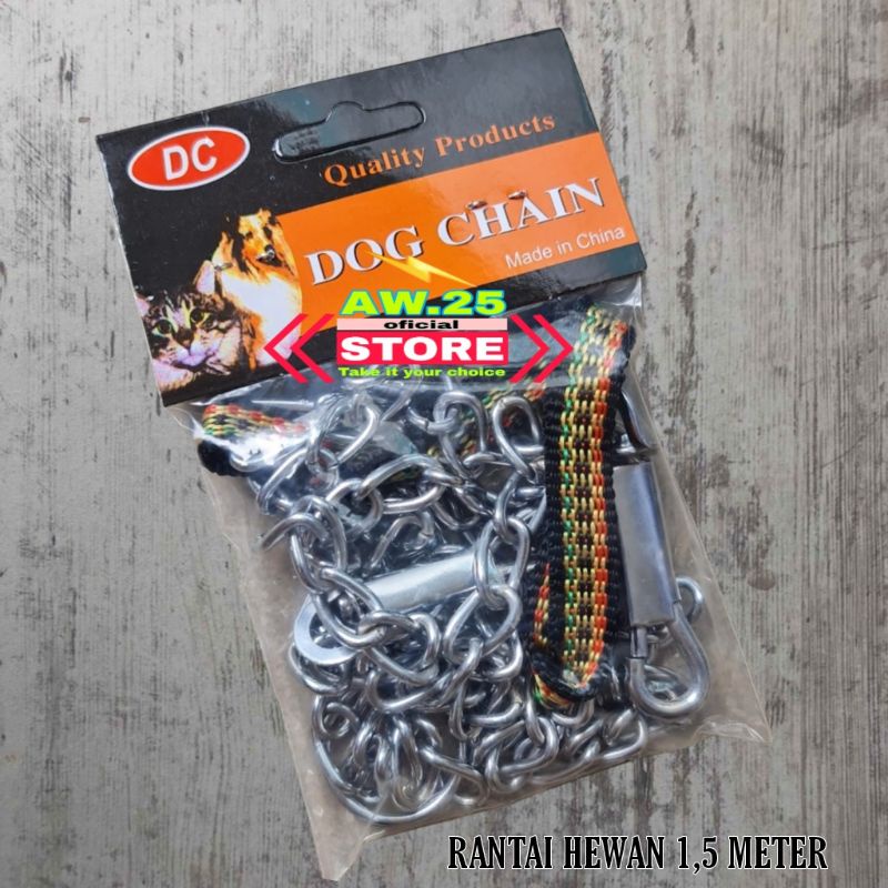 Jual RANTAI HEWAN/RANTAI ANJING 1,5 METER | Shopee Indonesia