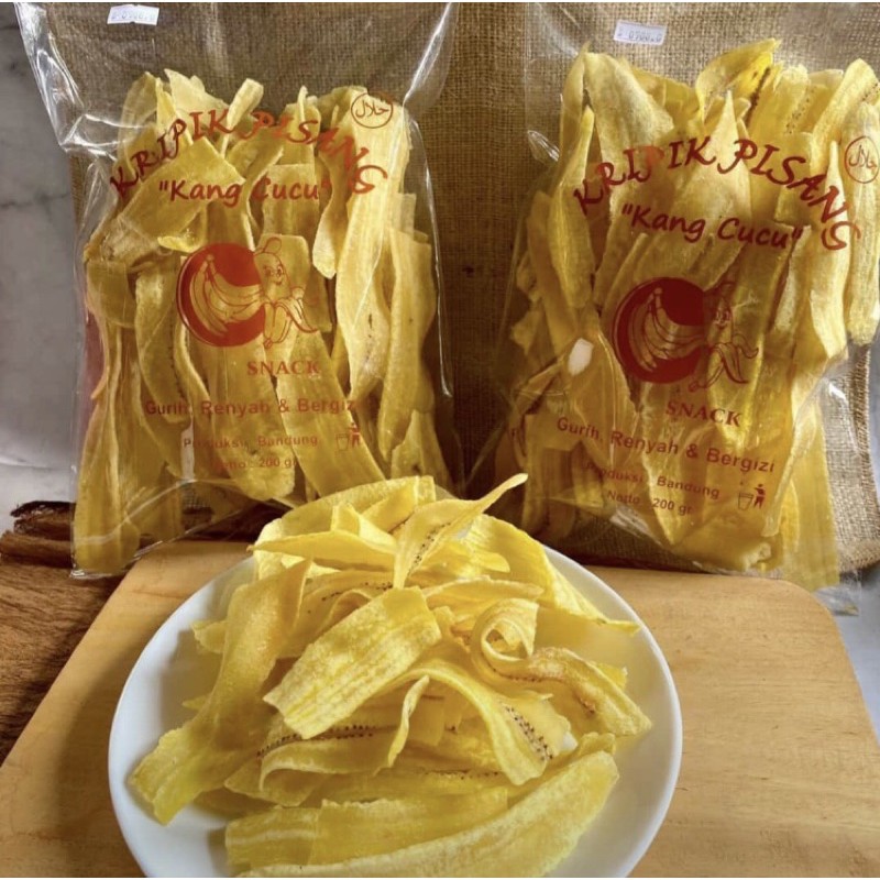 Jual Keripik Pisang “Kang Cucu” - Snack Kripik Pisang 200 gr | Shopee ...