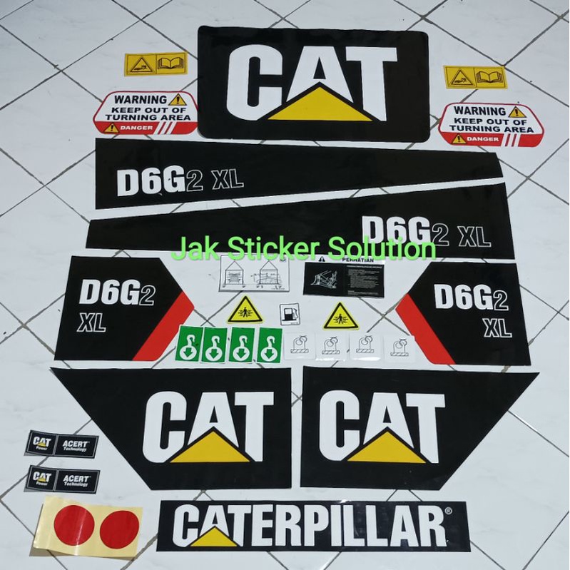 Jual Stiker Dozer Caterpillar Cat D6G2 XL Sticker Alat Berat | Shopee ...
