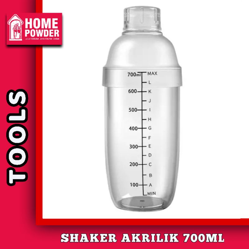 Jual Botol Shaker Shak Akrilik Transparan 700ml Minuman Cocktaill ...