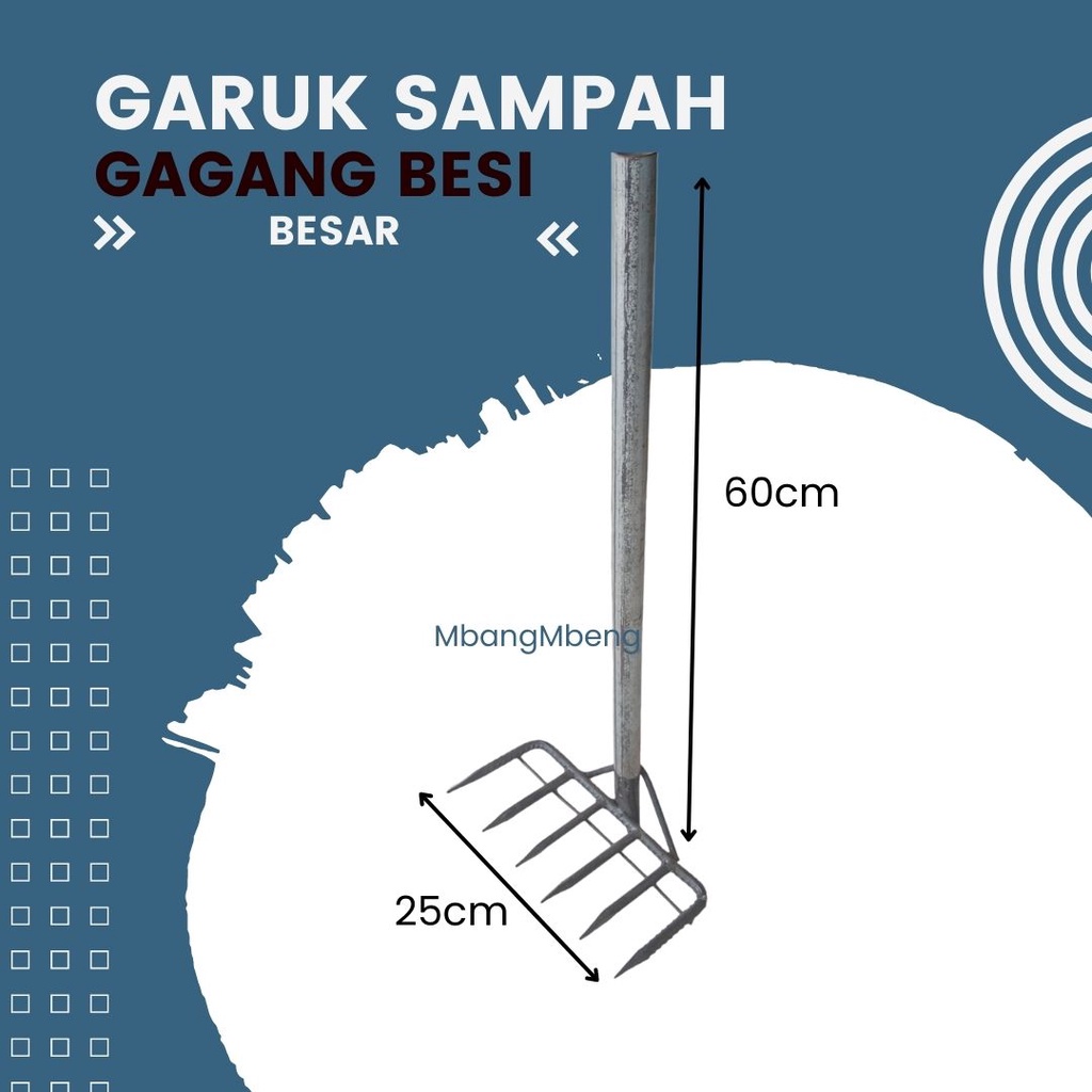 Jual garuk lebar gagang besi cangkul garuk pacul sampah garuk kotoran ...