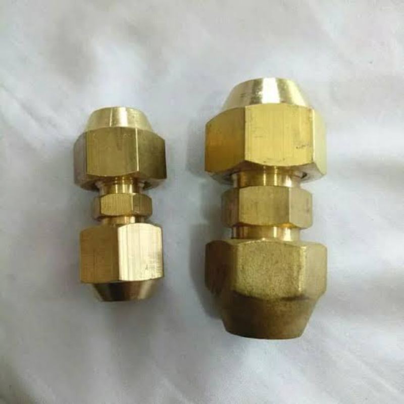 Jual doubel nepel pipa ac nut nepel drat ac | Shopee Indonesia