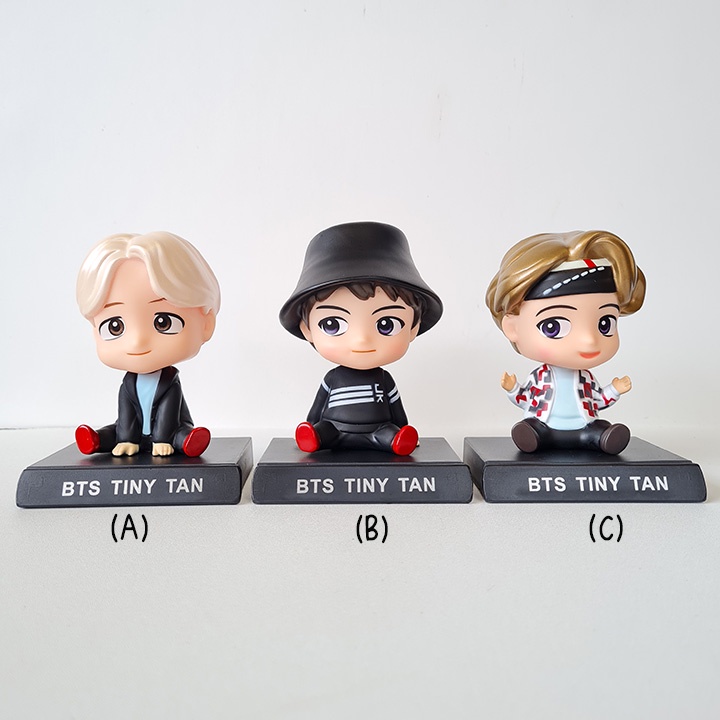 Jual Pajangan Bobble Head Dashboard Mobil Karakter BTS V Jungkook Jimin ...
