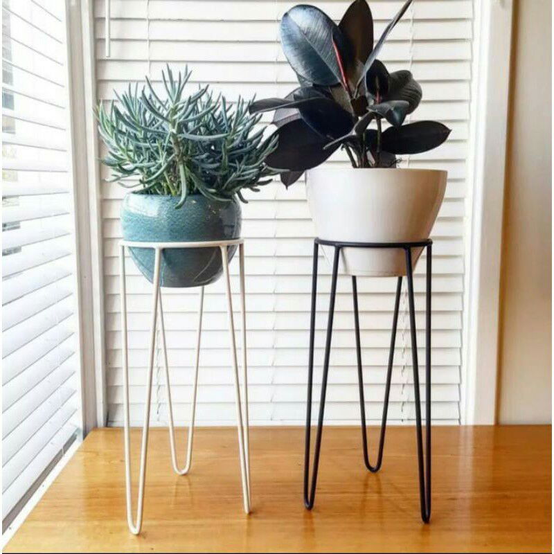 Jual standing pot besi 8 mili/standing planter/tempat pot/tempat bunga ...