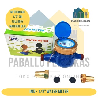 Jual Meteran Air 1/2" SNI IMD Water Meter / IMD Original SNI Meteran Air Besi 1/2 Inch SNI ...