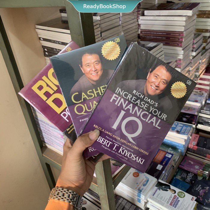Jual Paket 3 Buku Rich Dad Poor Dad Financial Iq Cashflow Quadrant