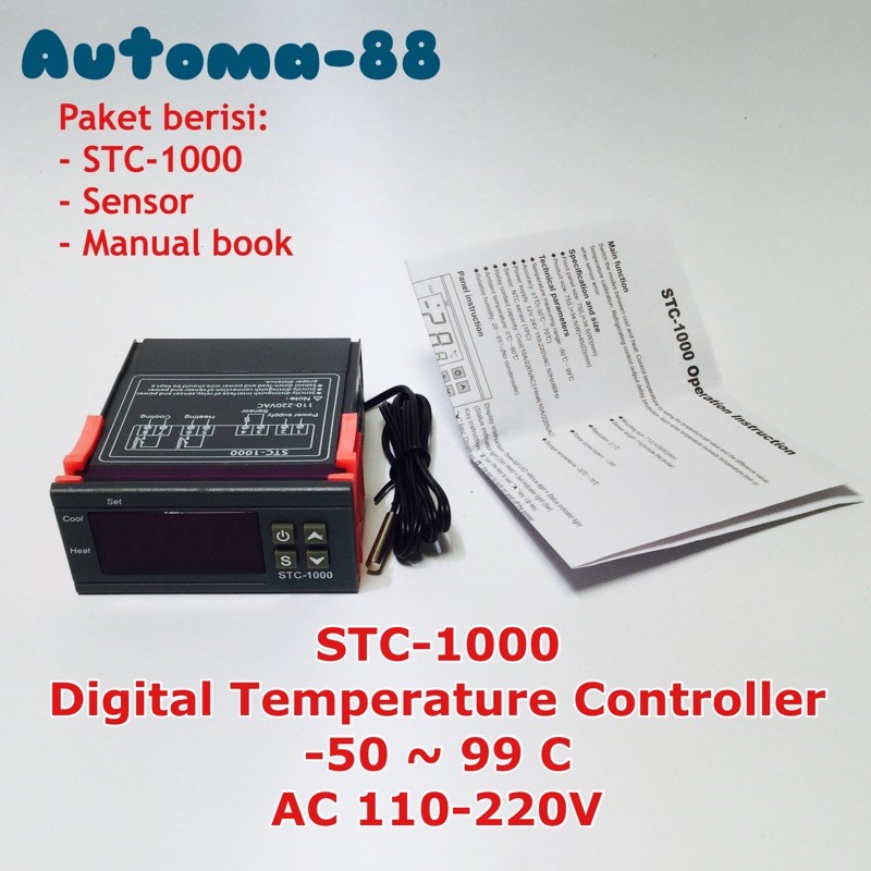 Jual STC-1000 Thermostat digital temperature controller Temperatur kontrol AC 220V 110V STC1000 ...