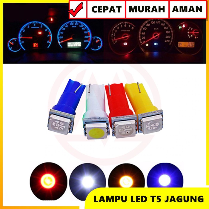 Jual Hps LAMPU LED T5 SPEEDOMETER SPEEDO PANEL DASHBOARD MOBIL SUPER ...