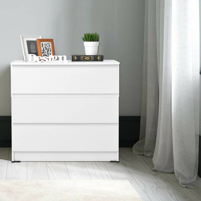 Jual DRAWER 3 LACI DRAWER PUTIH MINIMALIS | Shopee Indonesia