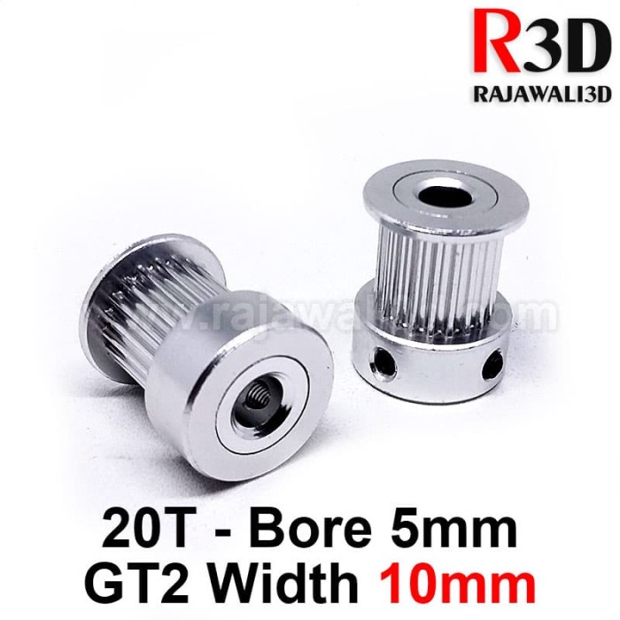 Jual GT2 TIming Pulley 20 teeth bore 5mm belt 10mm | Shopee Indonesia