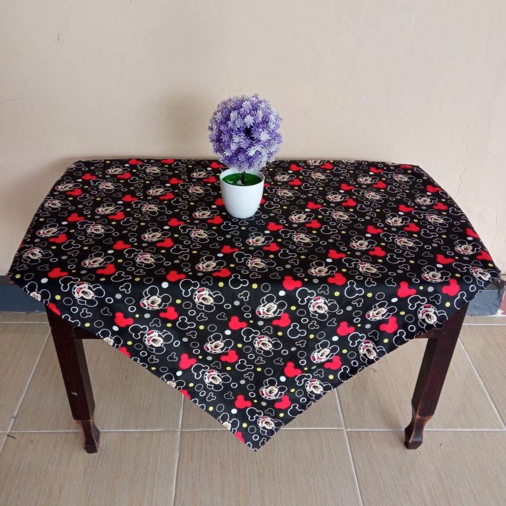 Jual Cover Taplak Meja Kecil Ukuran 100x100 cm Kain Katun Halus Aneka ...
