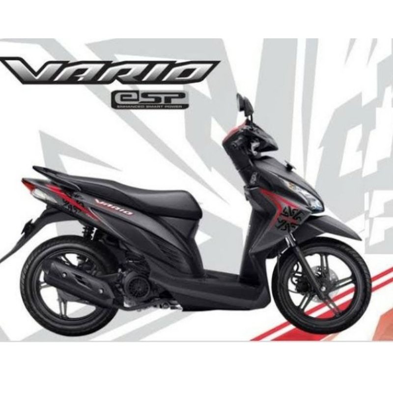 Jual cover body body fullset kasar halus vario led 110 fi hitam ...