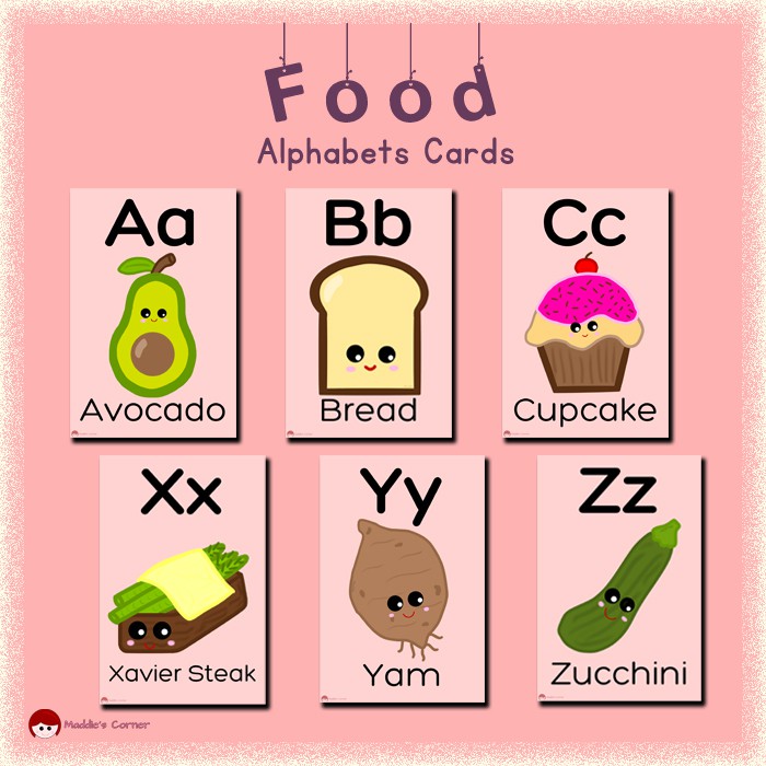 Jual Alphabets Cards (Food) | Shopee Indonesia