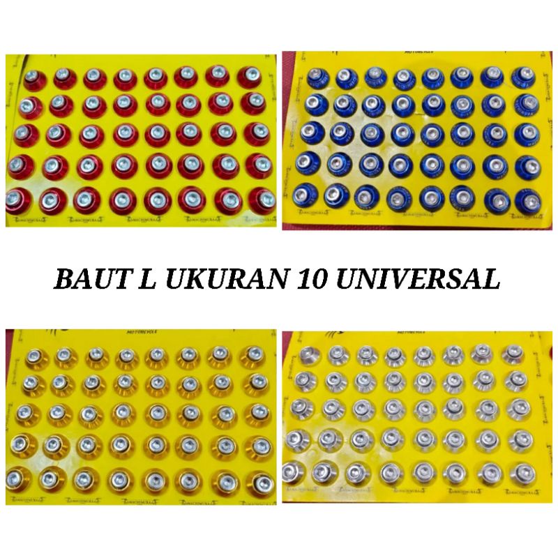 Jual BAUT VARIASI BAUT L IMPORT UKURAN BAUT 10 UNIVERSAL HARGA PER ...