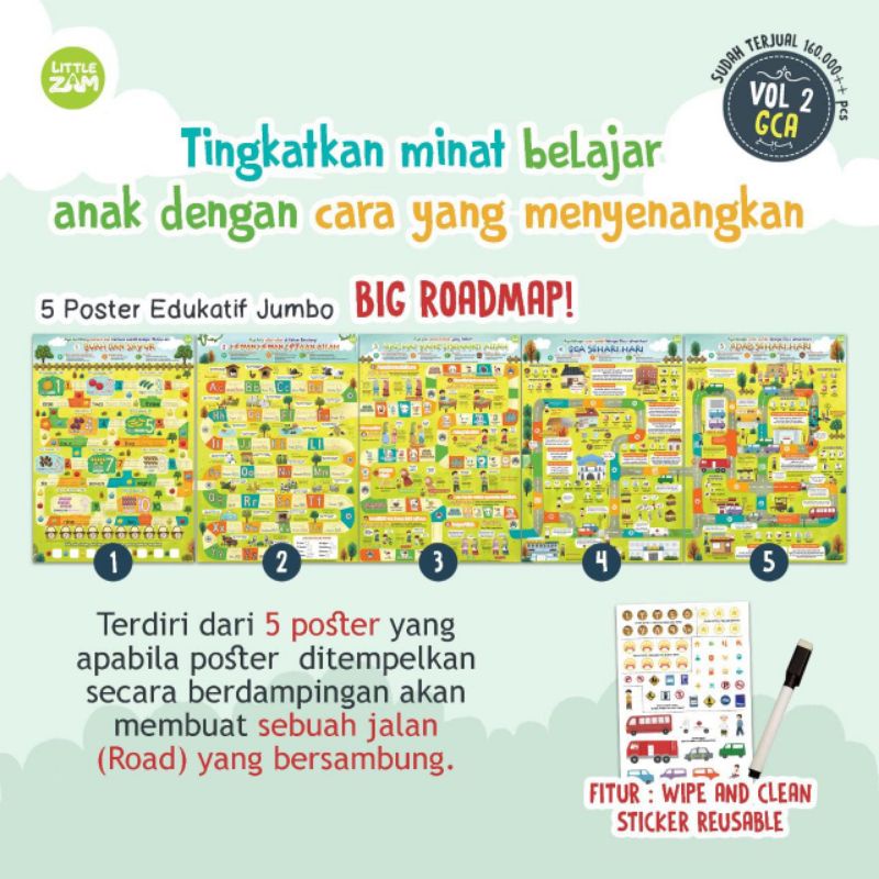 Jual LITTLE ZAM - Poster Generasi Cinta Ilmu | Shopee Indonesia
