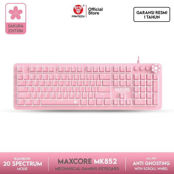 Jual Fantech SAKURA EDITION MaxCore MK852 Keyboard Gaming Mechanical ...