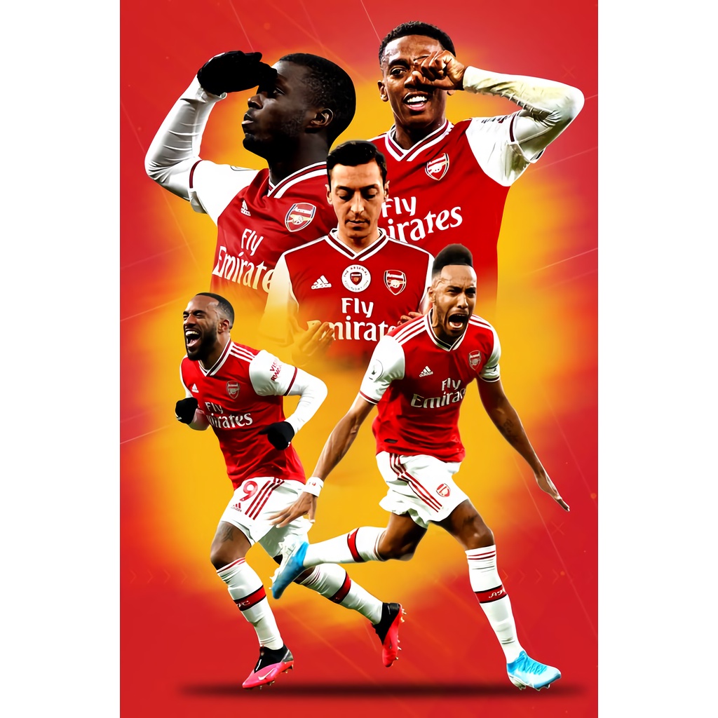Jual POSTER BOLA ARSENAL (BISA CUSTOM GAMBAR) | Shopee Indonesia