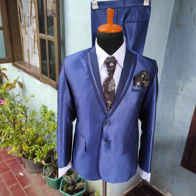 Jual 1 stel jas semi woll jas pengantin jas manten jas nikah jas akat nikah jas wedding jas slim ...