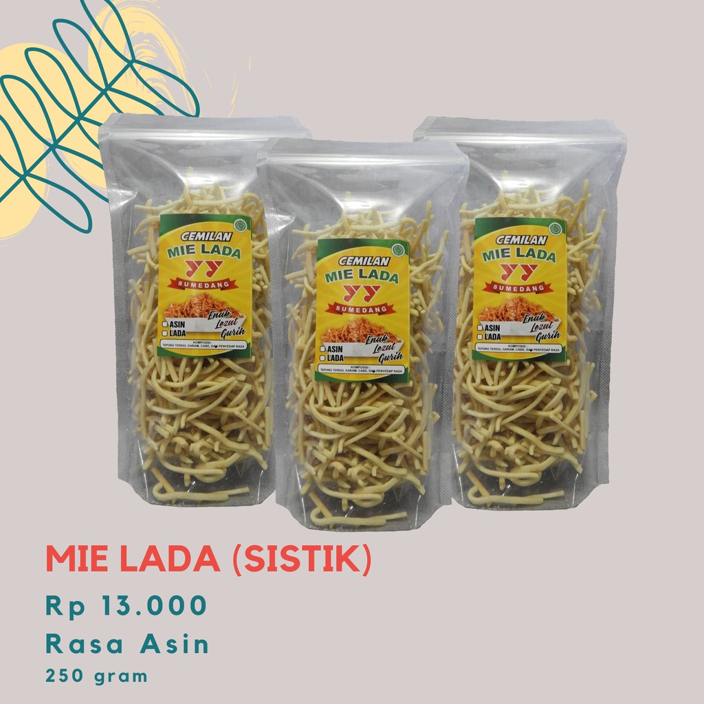 Jual Mie lada (Sistik) Rasa Asin 250 gram | Shopee Indonesia