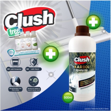 Jual Clush Karbol Disinfectan with Pine Oil 500 ml | Shopee Indonesia