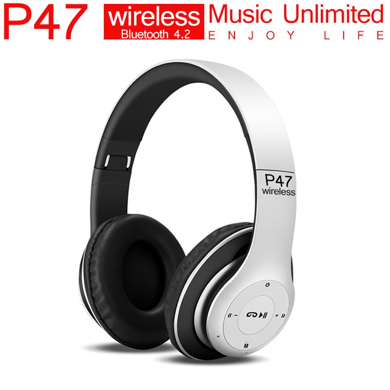 Jual HEADPHONE BLUETOOTH P47 Pure Bass | Headset Bluetooth P47 PRO ...