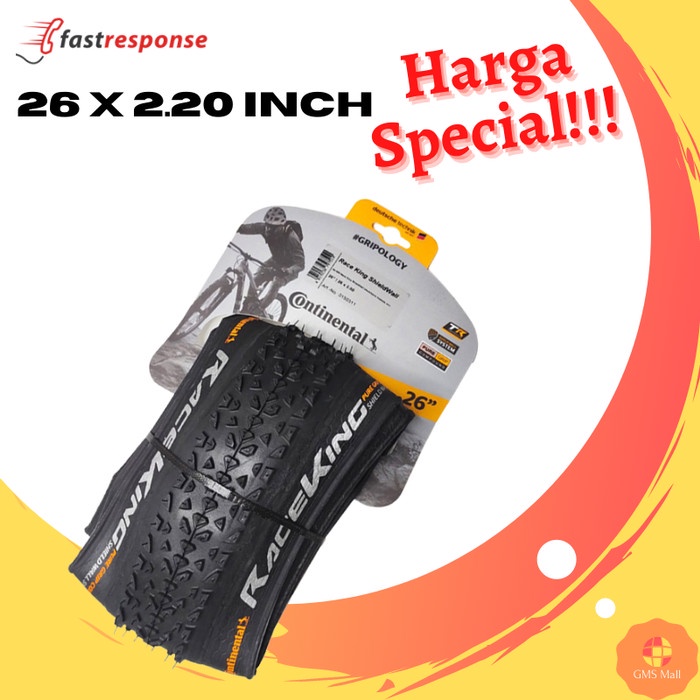 Jual Ban Luar 26 x 2.20 inch Folding Lipat Kevlar TR Continental Race ...