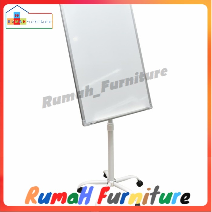 Jual Papan Tulis Berdiri 70 x 100 Cm papan tulis alumunium dengan roda ...