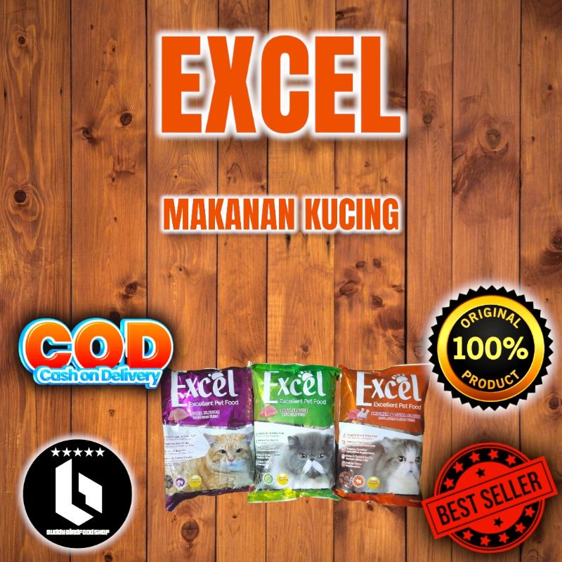 Jual Makanan kucing EXCEL 3 varian rasa 500gram cat food | Shopee Indonesia