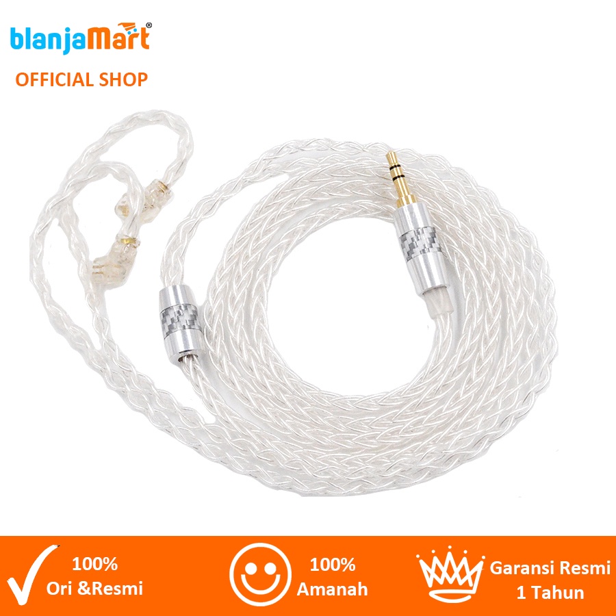 Jual KZ 8 Core OFC Silver Plated Upgrade Cable non Mic 90-3 Upgrade ...