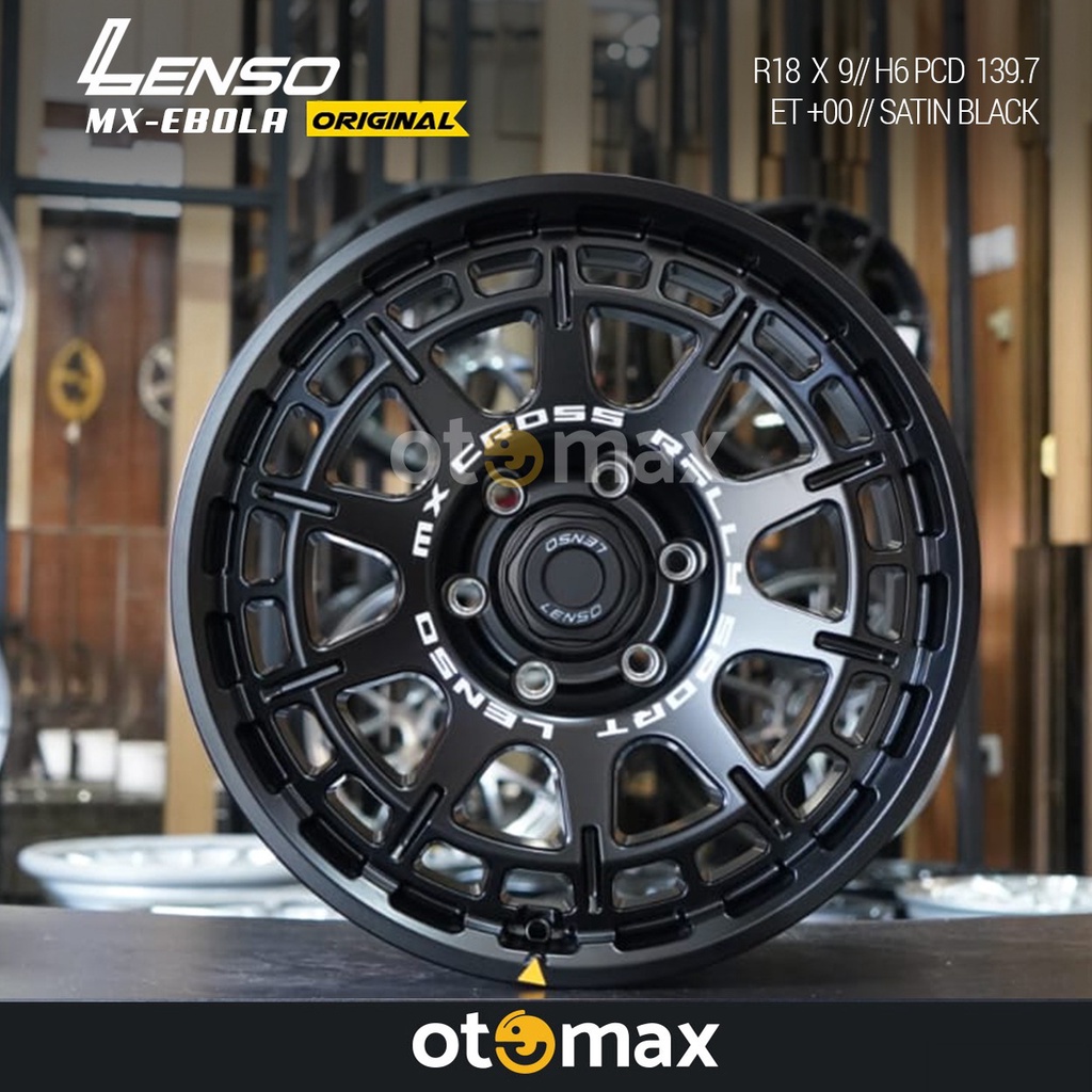 Jual Velg Mobil Lenso MX-Ebola Ring 18 Matt Black | Shopee Indonesia