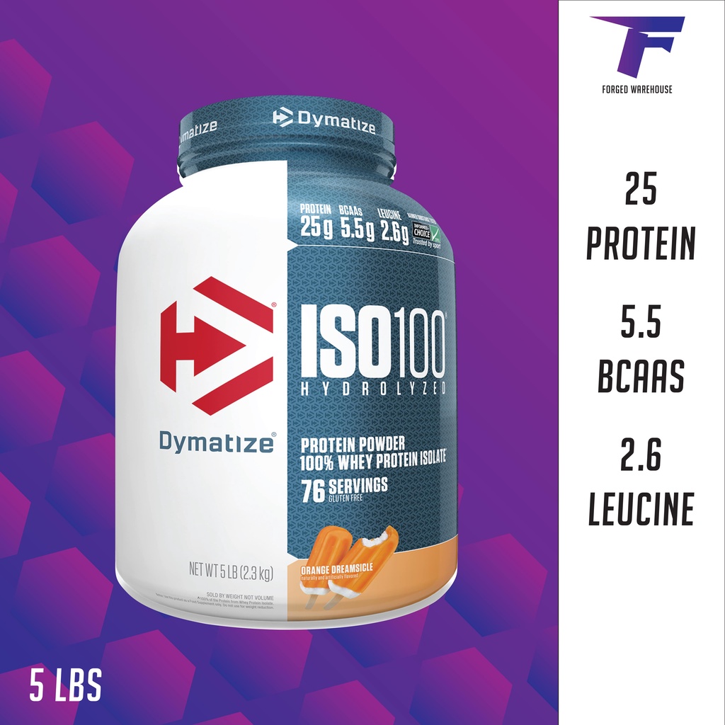 Jual Dymatize Iso 100 Hydrolyzed Whey Protein Isolate 5 Lbs Shopee