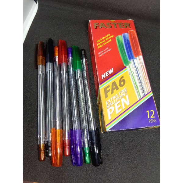 Jual ecer 1 biji bolpoin Faster FA6 fasterfa6 bolpoin hitam ...