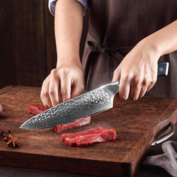 Jual Pisau Dapur Pisau Sushi Pisau Chef 8 Inch Yamashiro Vg10 Damascus ...