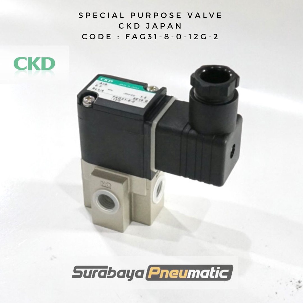 Jual CKD Japan - FAG31-8-0-12G-2 (Drat1/4", AC200V) - Special Purpose ...