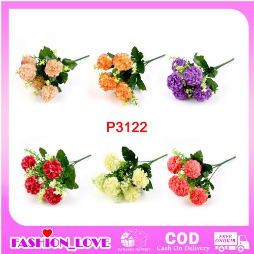 Jual HMPU COD Bunga Dandelion Dekorasi Bahan Plastik (1 Buket 5 Tangkai ...