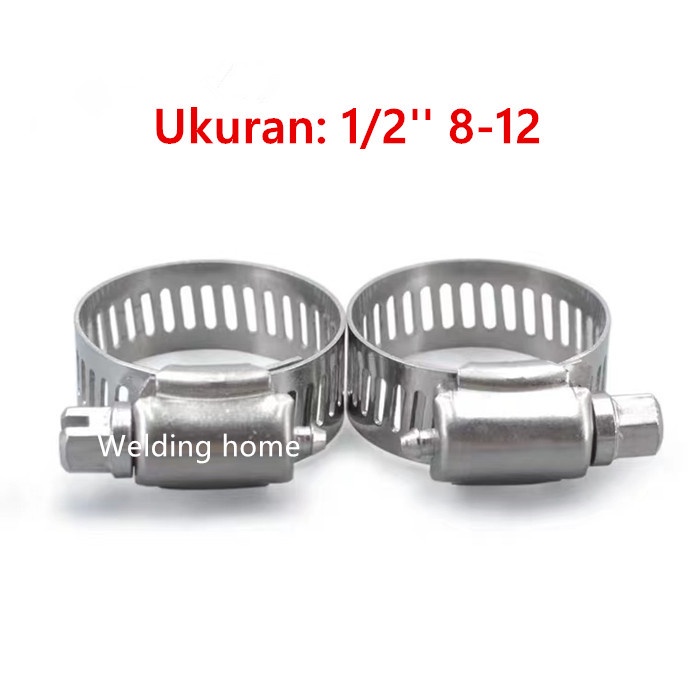 Jual 2PCS Klem Hose Clamp Sambungan Selang Oxygen Acetylene LPG ...
