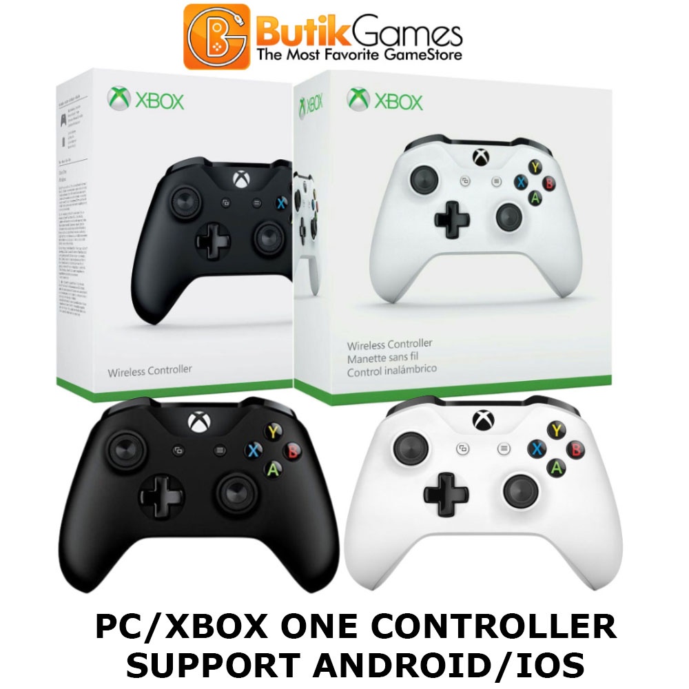 Jual Stick Stik Xbox One S PC Windows Android iOS Wireless Controller ...