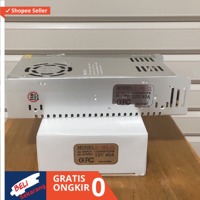 Jual power suplay 12v 40a ,promo 12v 40a Tronik | Shopee Indonesia