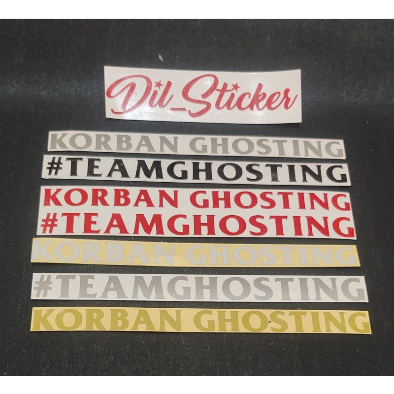 Jual STICKER KORBAN GHOSTING TEAM GHOSTING | Shopee Indonesia