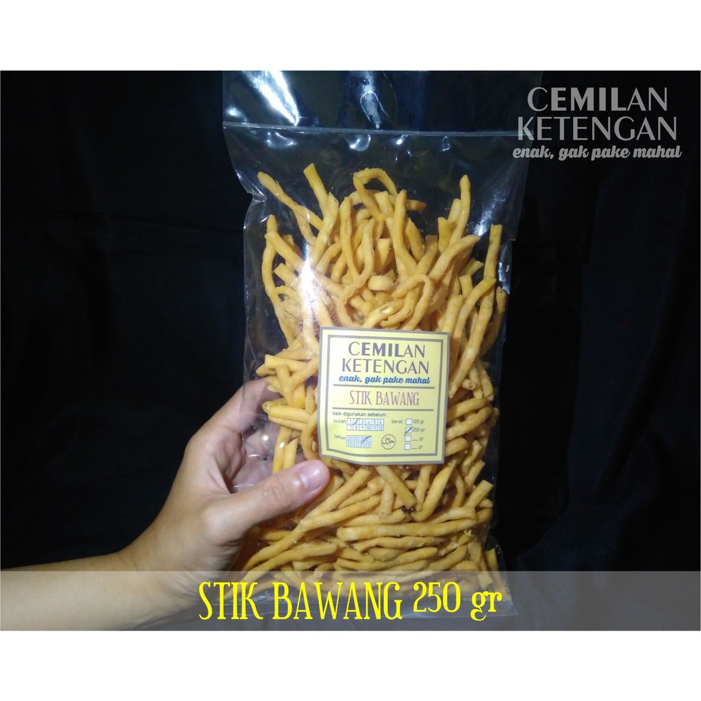 Jual STIK/STICK BAWANG 250 GR/CEMILAN KETENGAN/KRIPIK/KERIPIK | Shopee ...