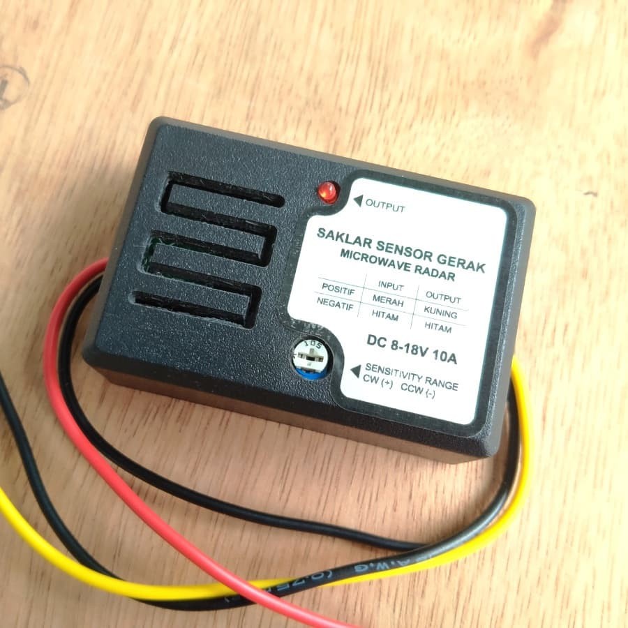 Jual Sensor gerak benda dan manusia DC 12V (8-18V) radar microwave ...