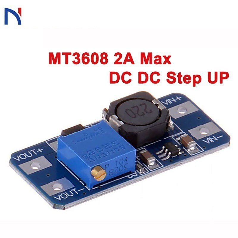 Jual Modul Booster MINI Converter Power Supply Step Up Adjustable 2A DC-DC 2V to 28V MT3608 ...